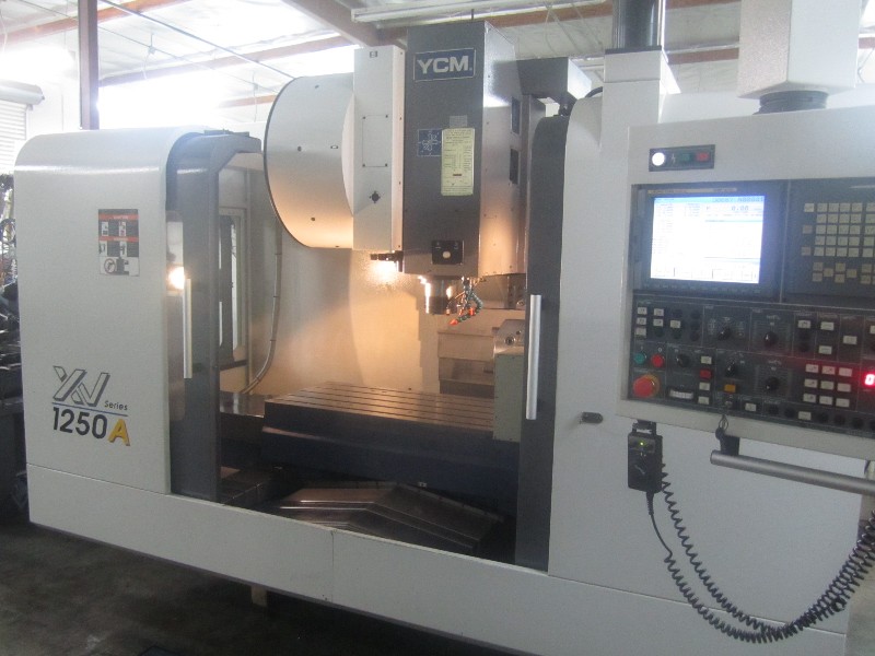 CNC MACHINING CENTERS: YCM XV-1250A VMC WITH 4TH AXIS ROTARY TABLE