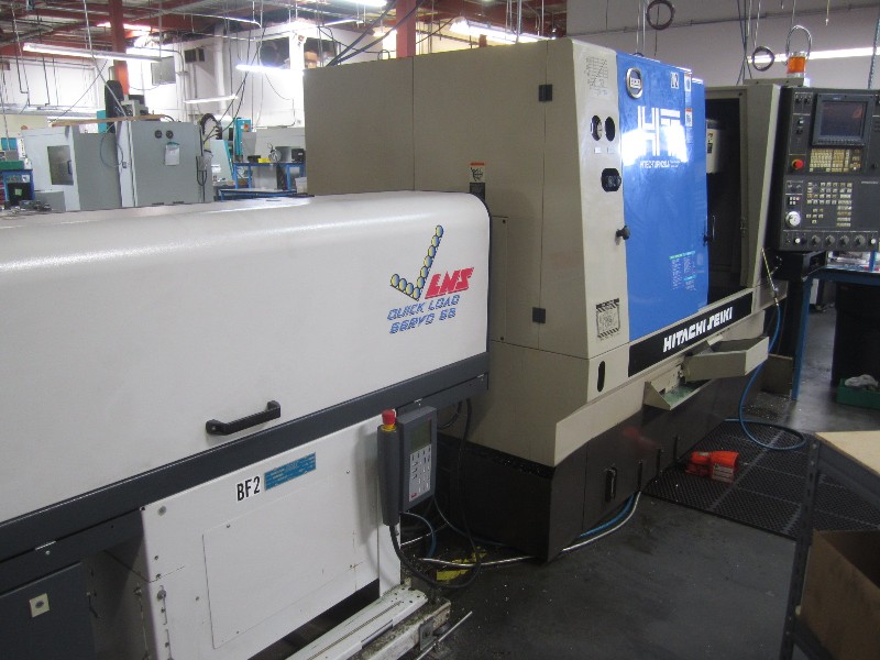 CNC TURNING CENTERS: HITACHI SEIKI HT20J CNC LATHE WITH LNS SERVO BARFEED