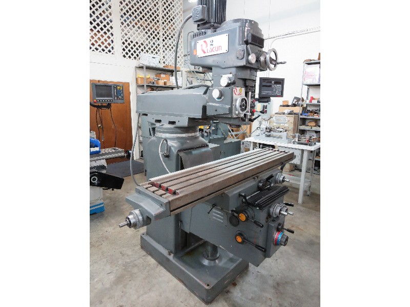 MILLING MACHINES - MANUAL: LAGUN FTV-510 HEAVY DUTY VERTICAL MILL