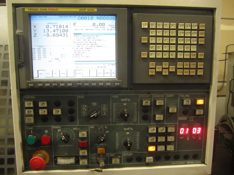 CNC MACHINING CENTERS: YCM XV-1020A VERTICAL MACHINING CENTER