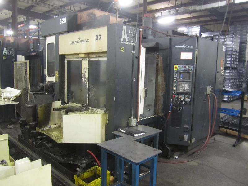 CNC MACHINING CENTERS: (2) MAKINO A55 HORIZONTAL MACHINING CENTER WITH ...