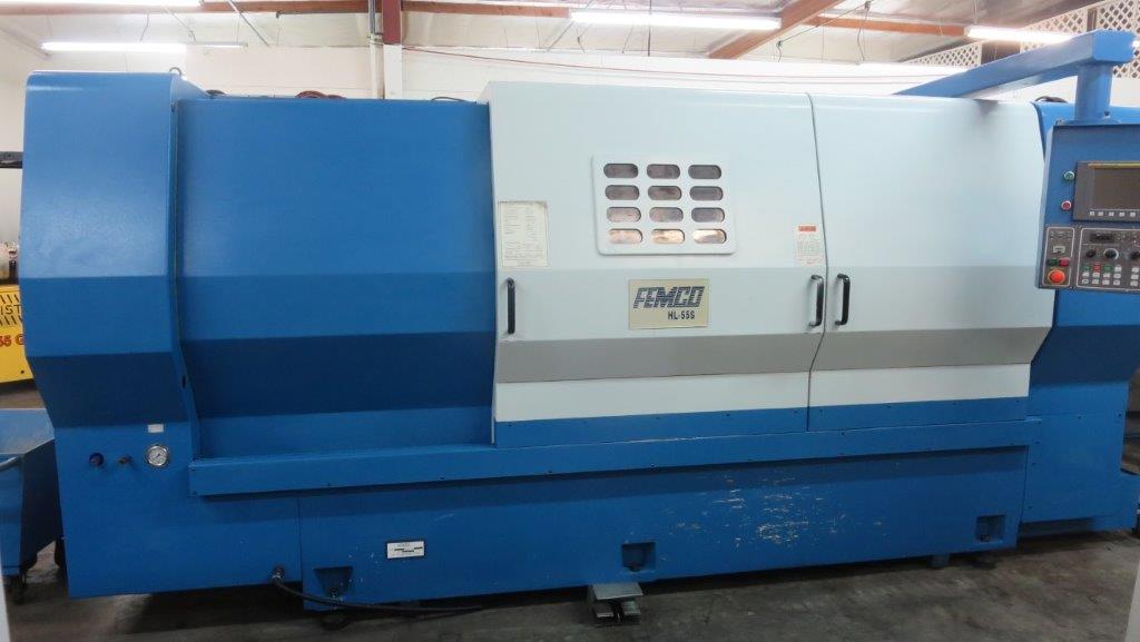 CNC TURNING CENTERS: FEMCO HL-55/110 w/ 18&QUOT CHUCK